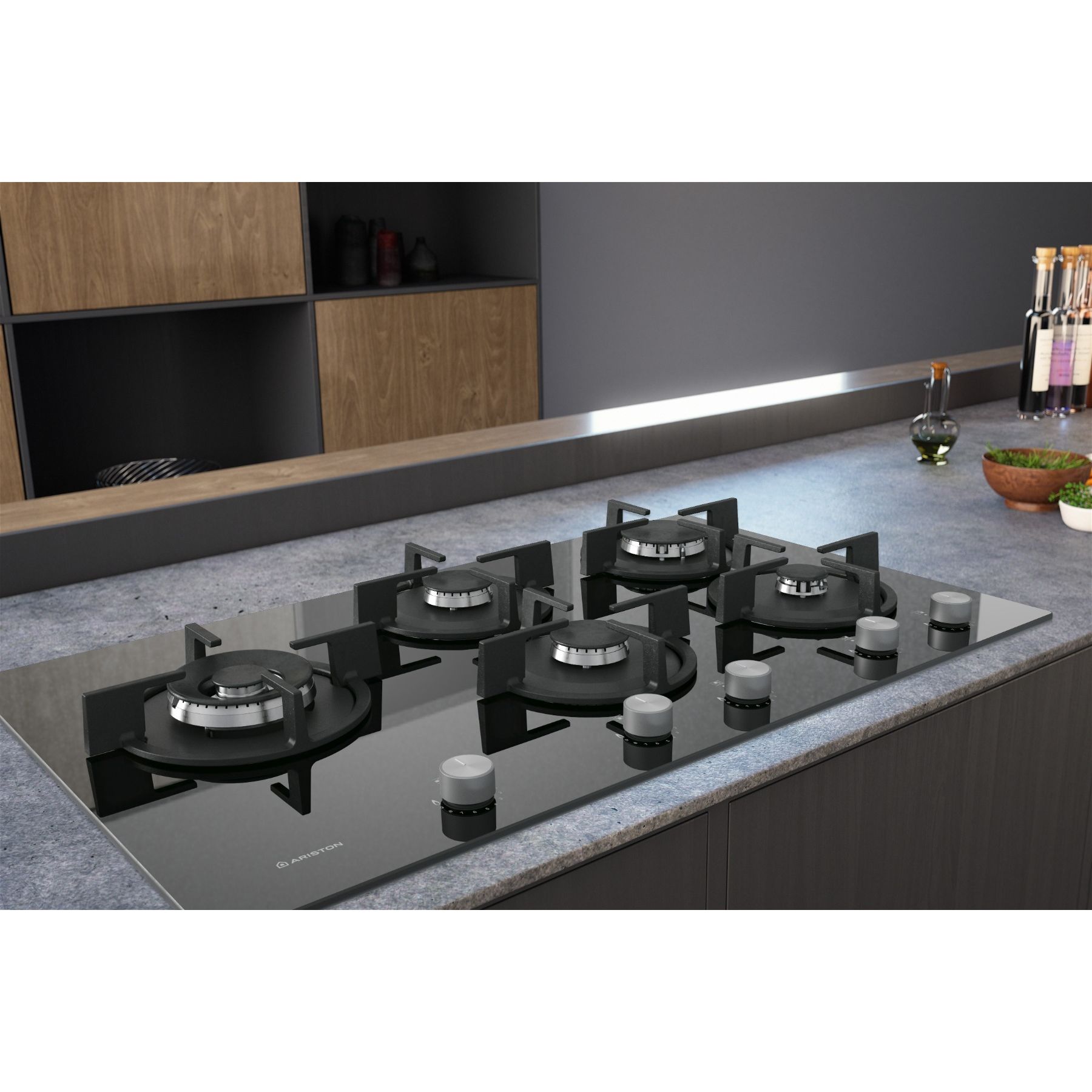 Ariston Built-in Gas Hob, 5 Burners, Black - AGS 92SBK | Best price in ... Ariston Built-in Gas Hob, 5 Burners, Black - AGS 92SBK | Best price in ...