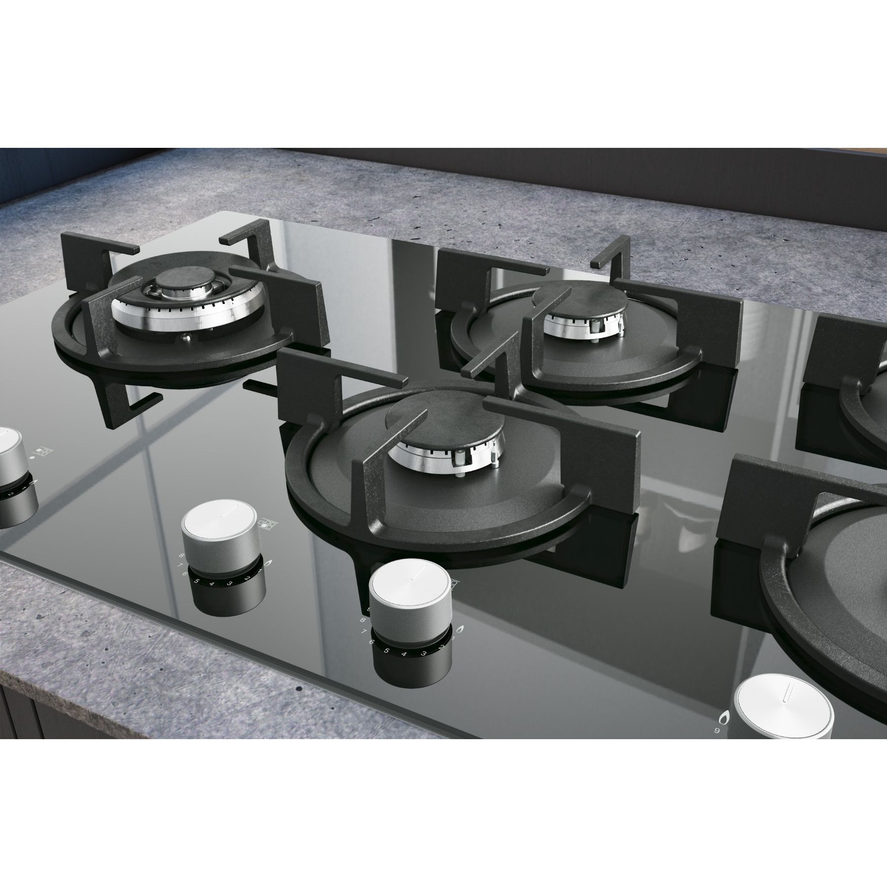 Ariston Built-in Gas Hob, 5 Burners, Black - AGS 92SBK | Best price in ... Ariston Built-in Gas Hob, 5 Burners, Black - AGS 92SBK | Best price in ...