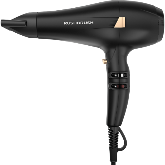 Rush Brush Hair Dryer, 2300 Watt, Black - RB-D3PRO | Best price in Egypt | B.TECH