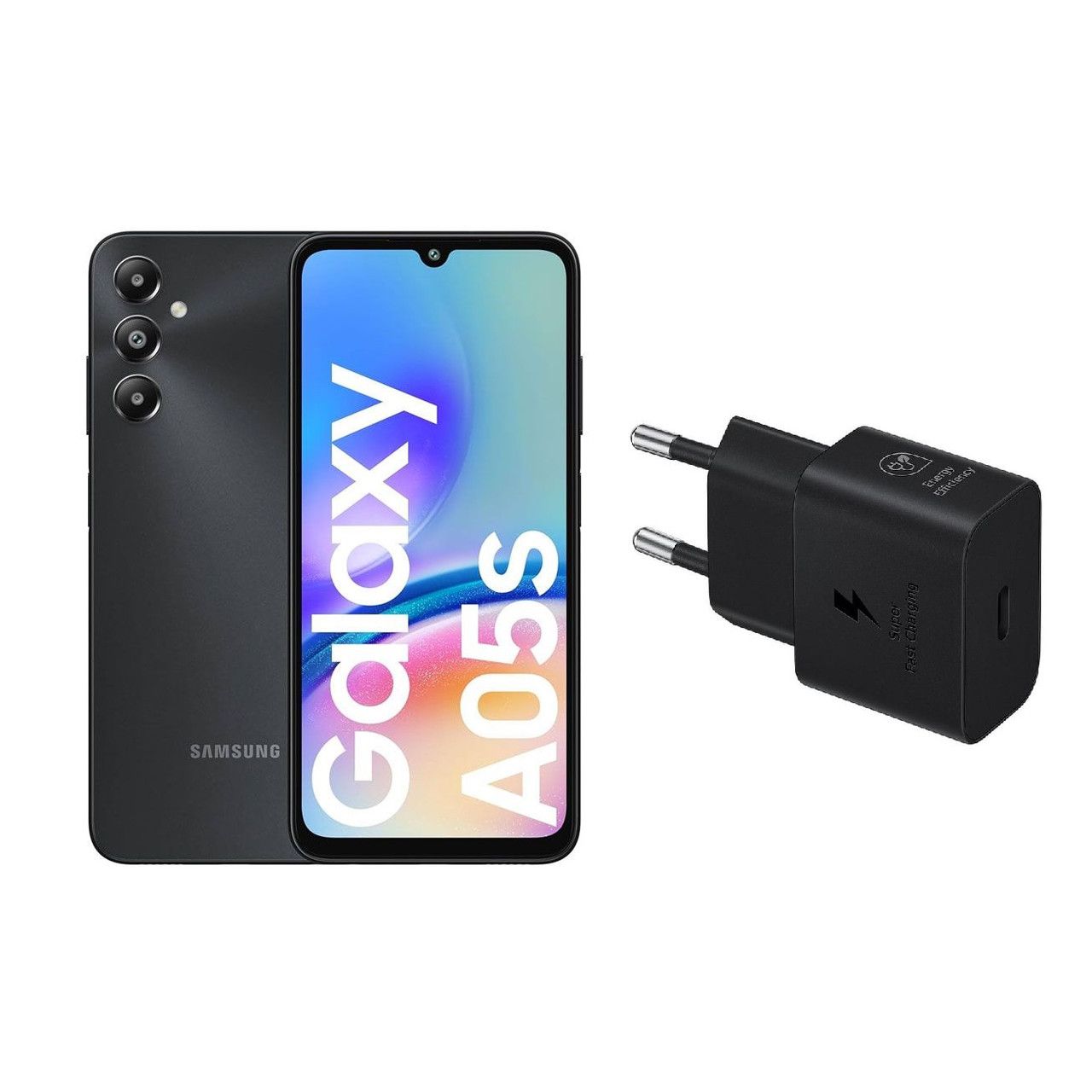 Samsung Galaxy A05s, 128GB, 4GB, 4G LTE, Dual SIM - Blak, with Wall ... Samsung Galaxy A05s, 128GB, 4GB, 4G LTE, Dual SIM - Blak, with Wall ...